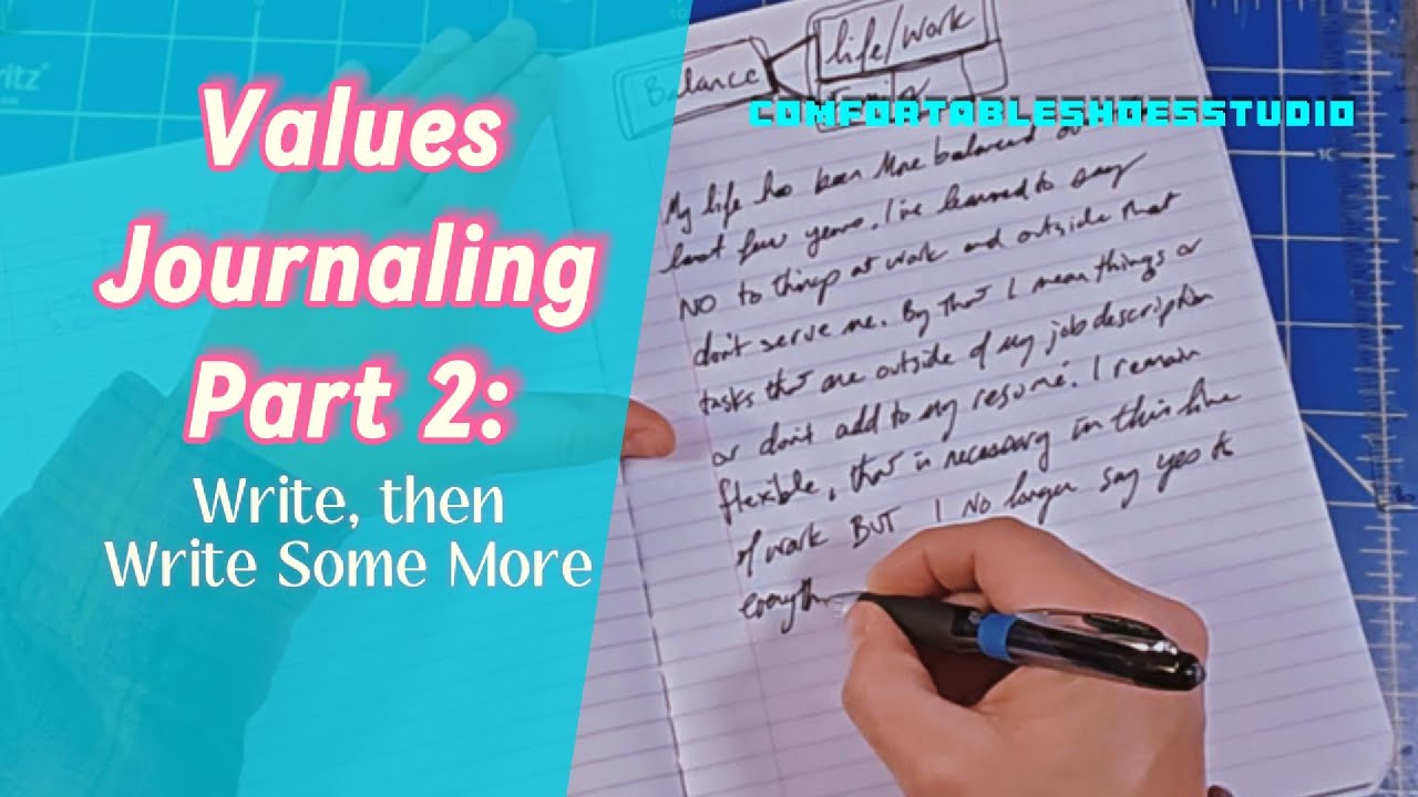 Part 2 of Values Journaling, Done with a Focus on Mindset Changes - YouTube