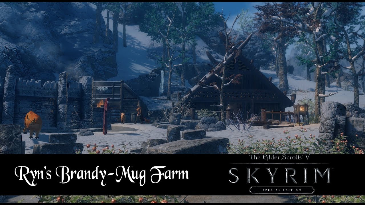 Skyrim SE - Brandy-Mug Farm and Werebeast mods - YouTube