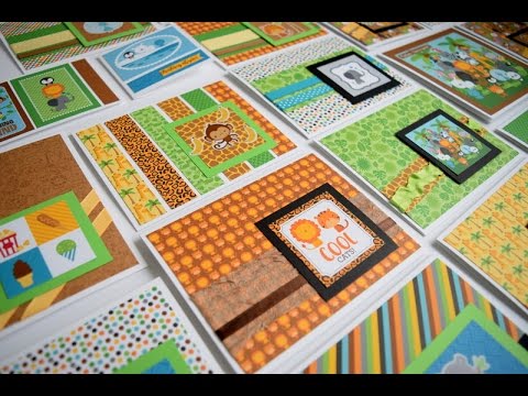 27 Cards with 6x6 Paper | Doodlebug At the Zoo - YouTube