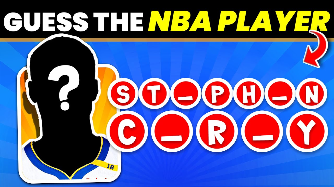 Guess the NBA Player from the Missing Letters! NBA Quiz Challenge - YouTube