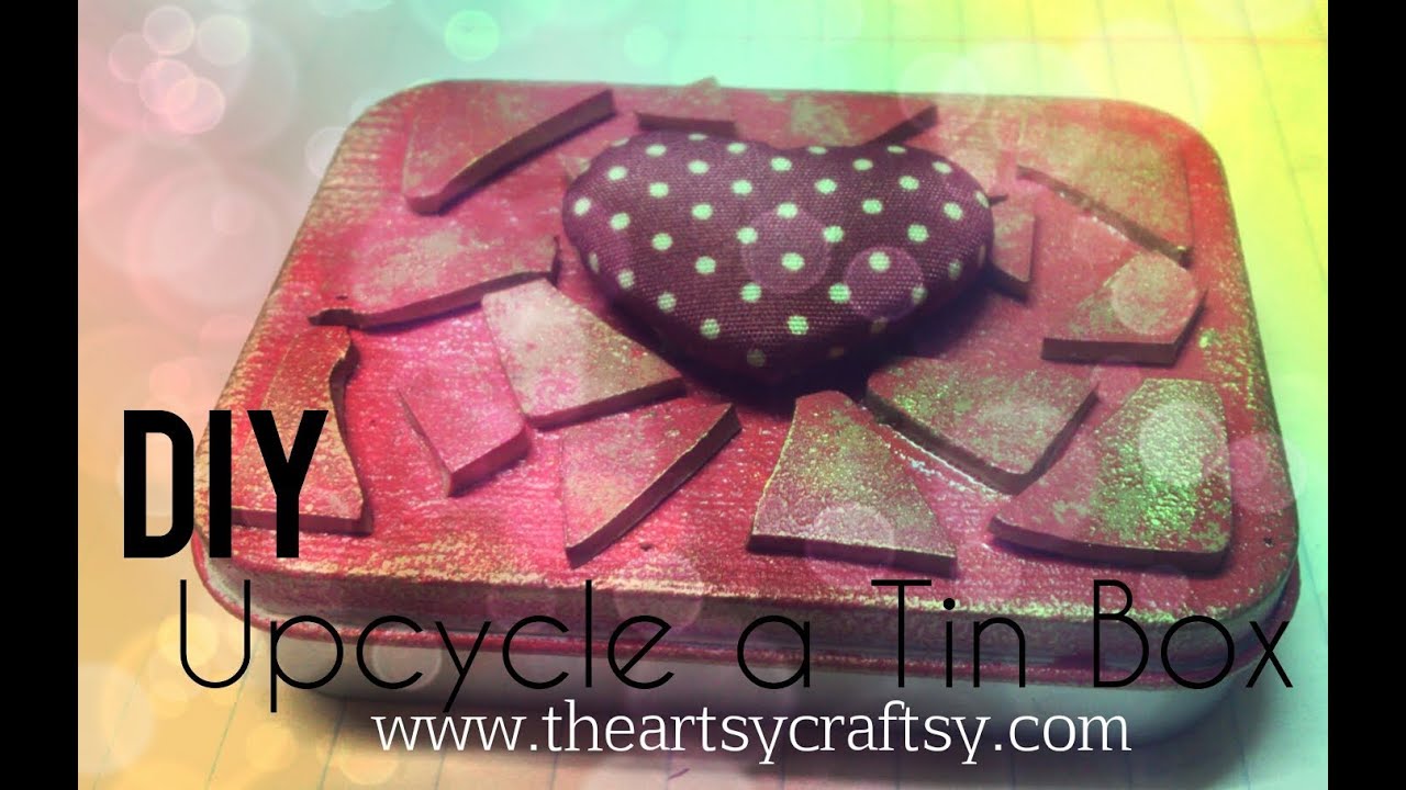 Easy Upcycled Tin Box project- Part 1 - YouTube