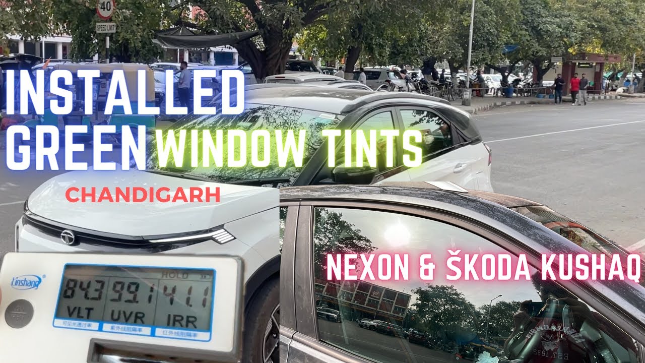 Window tint installation By Garware Icecool | Chandigarh | Skoda Kushaq ...