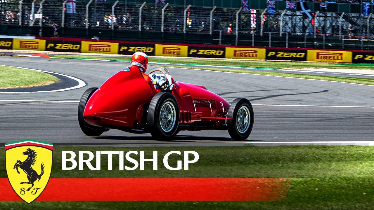 The Ferrari 375 F1 roaring in Silverstone - YouTube