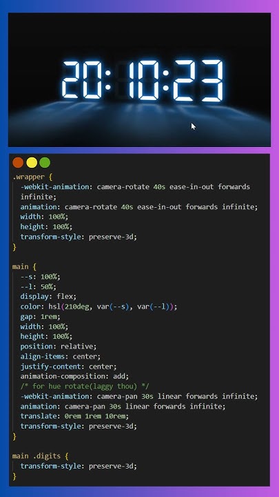 Creating Clock Using HTML CSS #coding - YouTube
