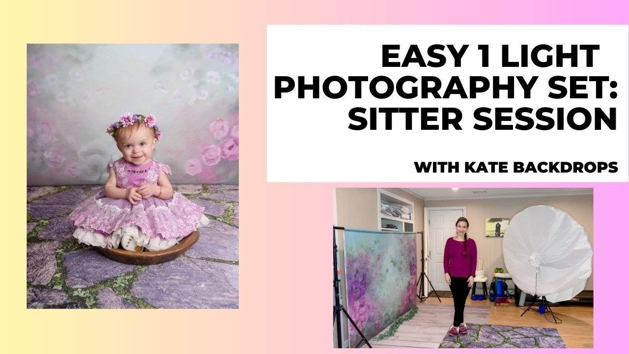 EASY 1 LIGHT PHOTOGRAPHY SET: Sitter Session - YouTube