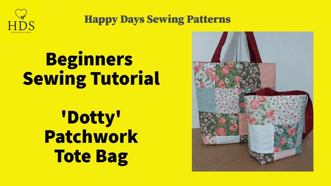 Dotty patchwork Tutorial by Happy Days Sewing - YouTube