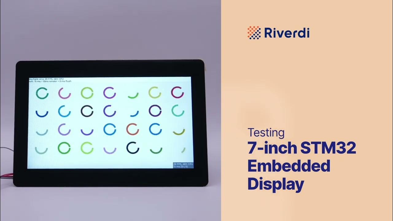 Benchmarking of 7-inch Riverdi STM32 - LVGL - YouTube
