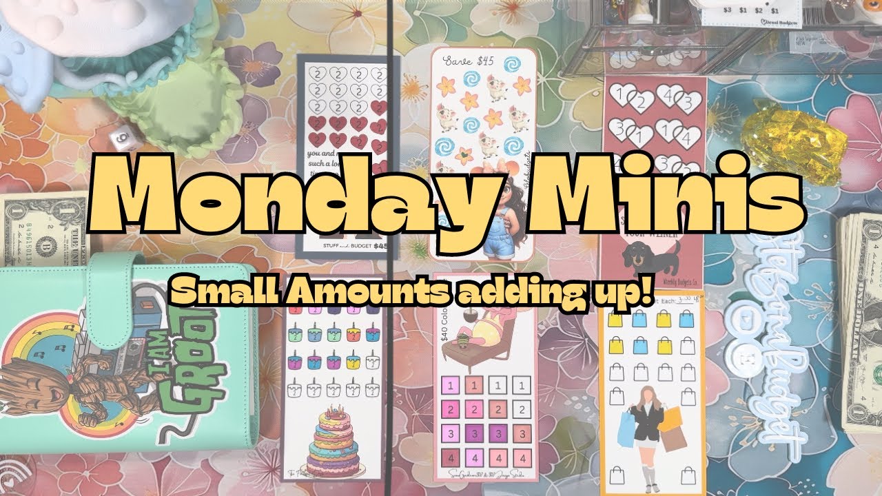 Saving with Monday Minis! Savings Challenges - YouTube