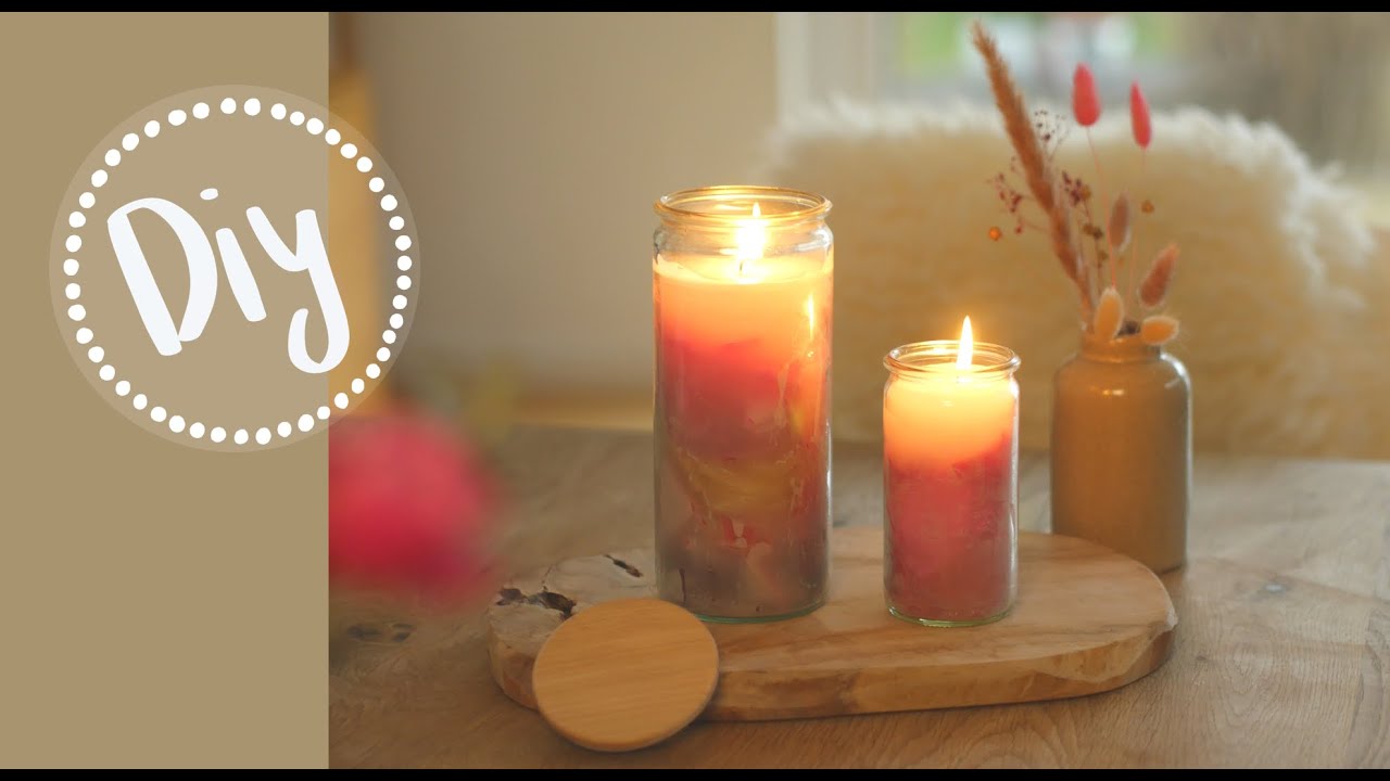 Kerzen gießen in Gläsern mit Wachsbruch - Candle Crunch - Wachs Cracker ...