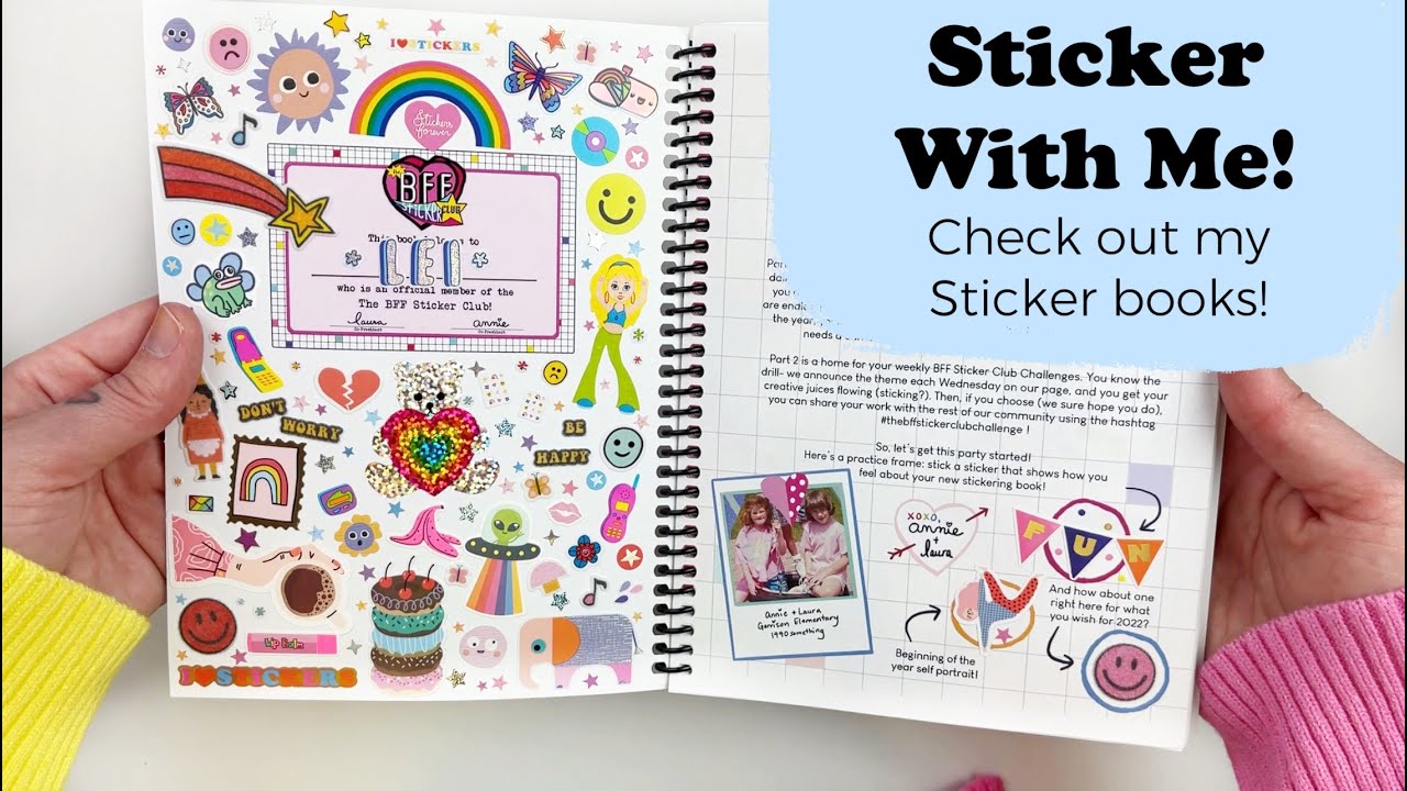 Sticker with me- Check out my sticker books! - YouTube