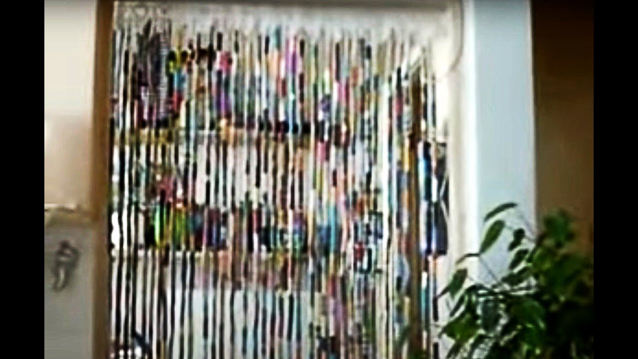 DIY Cortina de Rolinhos de Revista - Magazine Paper Curtain -Cortina de ...