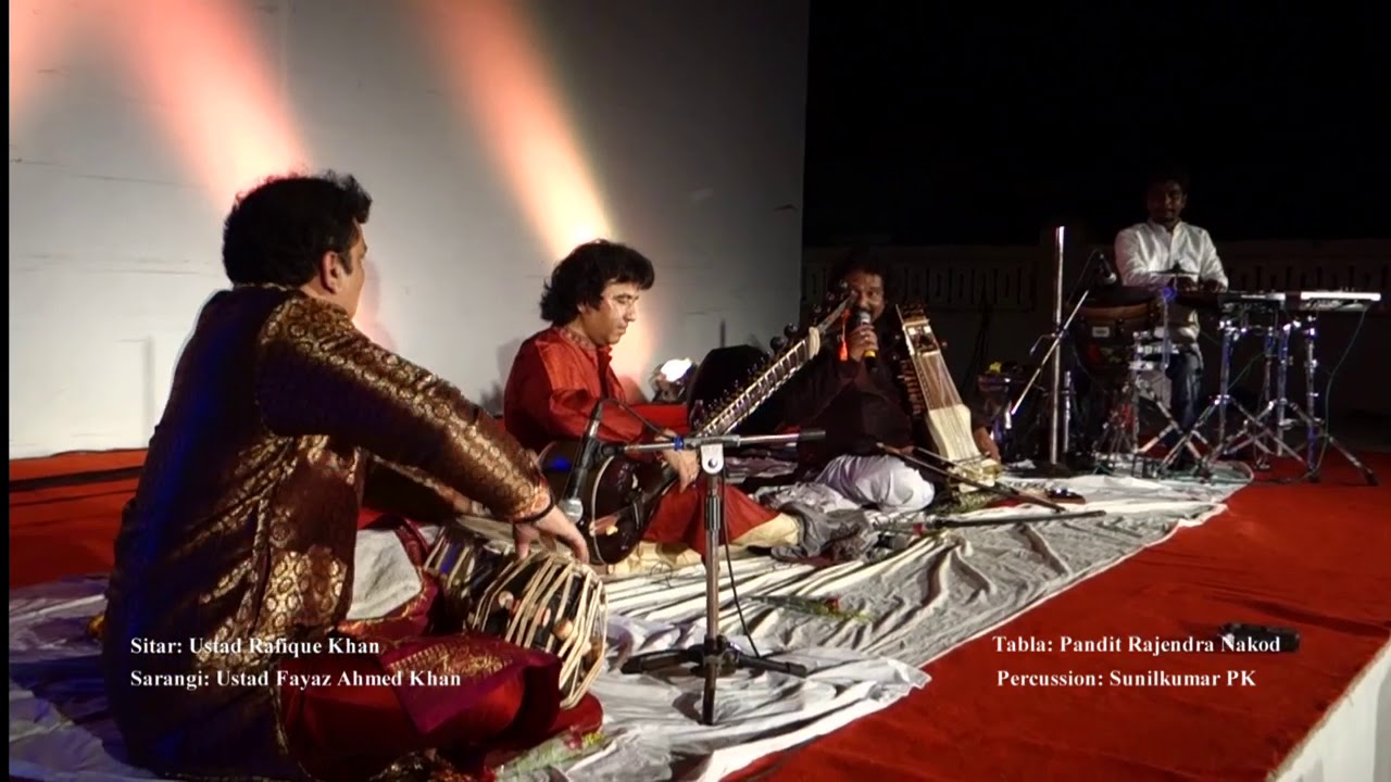 Jugalbandhi Fusion by Ustad Rafique Khan & Ustad Fayaz Khan - YouTube