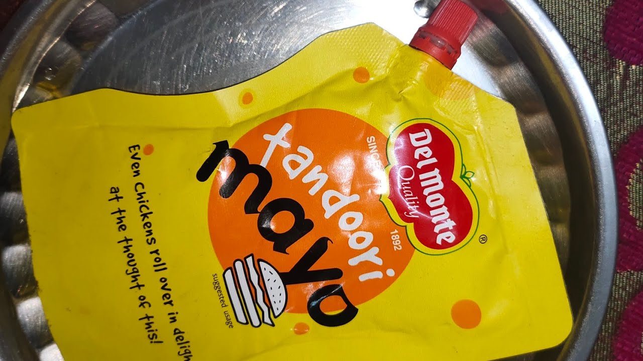 Del Monte Tandoori mayo Review | eggless mayonnaise review/Del Monte ...