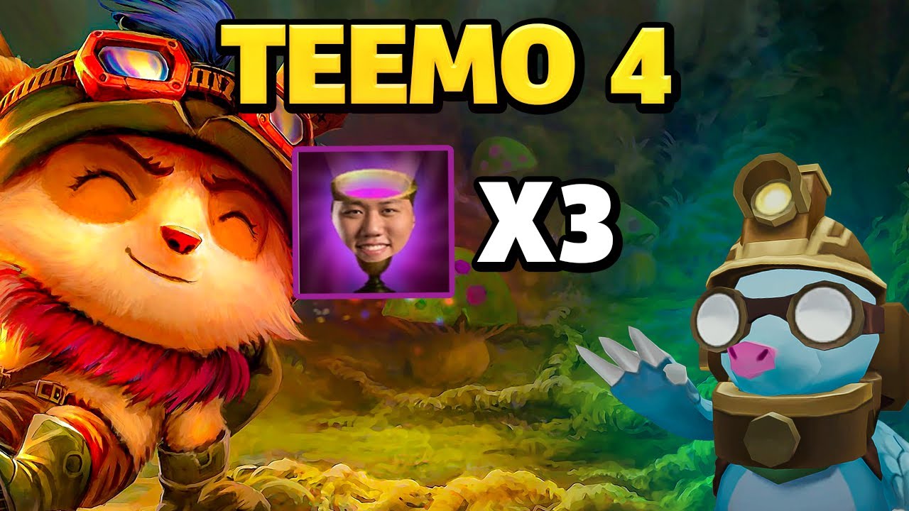 TEEMO 4 REROLL WITH 3 KEWKCONES DEAL SO MUCH DAMAGE | Set 9 Teamfight Tactics Gameplay - YouTube