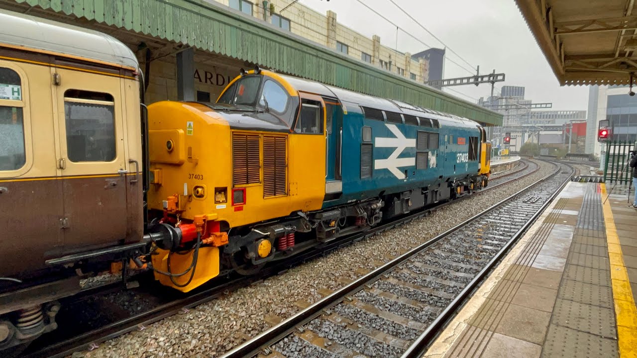 The south wales explorer with 37403/20189 as the traction 11/3/23 - YouTube