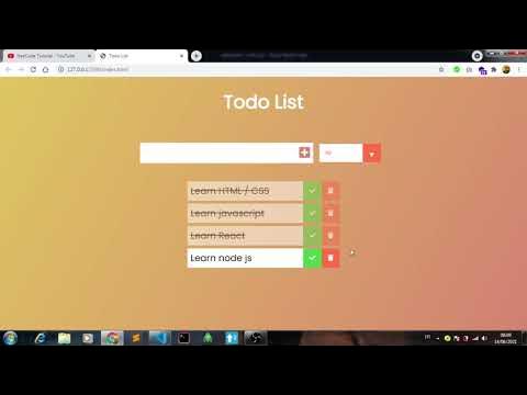 Create ToDo List using HTML & CSS & JavaScript - Local Storage Save ...