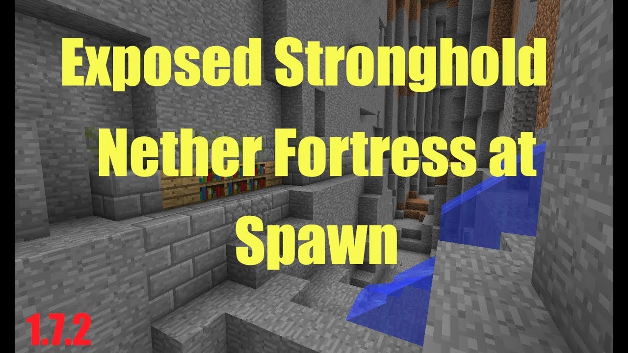 Minecraft 1.7.9: Exposed Stronghold and Nether Fortress at Spawn. - YouTube