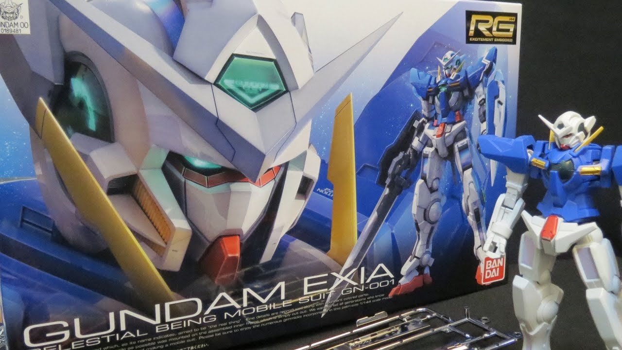 RG Exia (1: Unbox) Gundam 00 Setsuna F Seiei's plastic model review ...