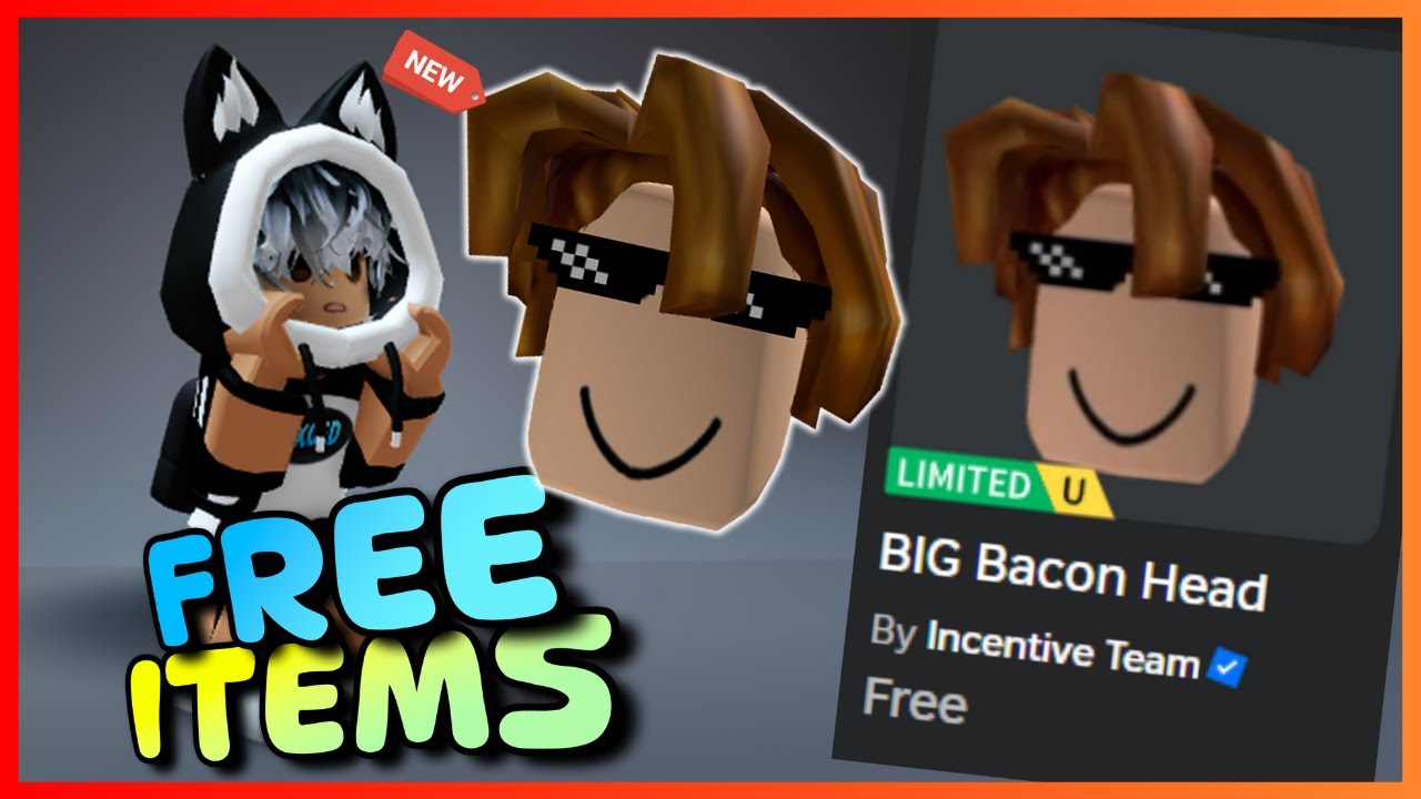 New LIMITED FREE items🤩, How to get FREE UGC LIMITED ITEMS BIG Bacon ...