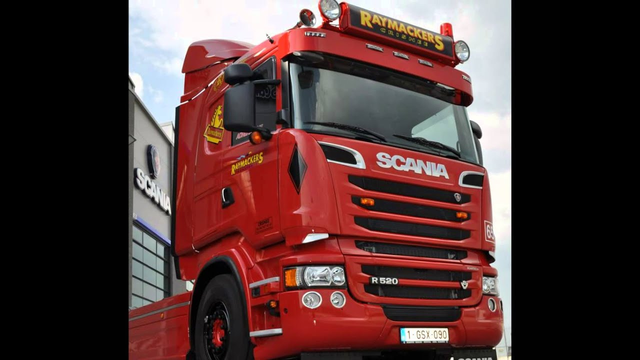 transports Raymackers Scania V8 euro 6 - YouTube