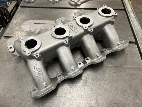 Ford FE Inline Carb Intake Manifold Lost Foam Casting Part 1 - YouTube