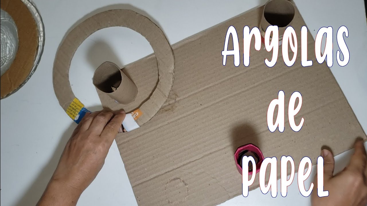 Fazendo argolas de papelão - YouTube