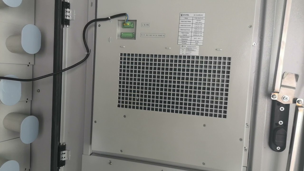 Integrated Outdoor Telecom Cabinet Two Compartment UPS Cabinet - YouTube