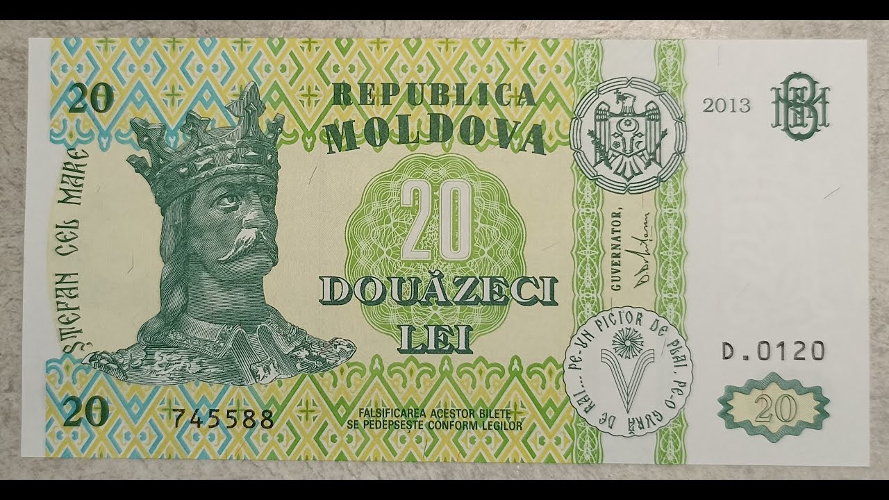 MOLDOVA - MOLDAWIEN - 20 - LEI - 2013 - KING - BANKNOTES - FIAT ...