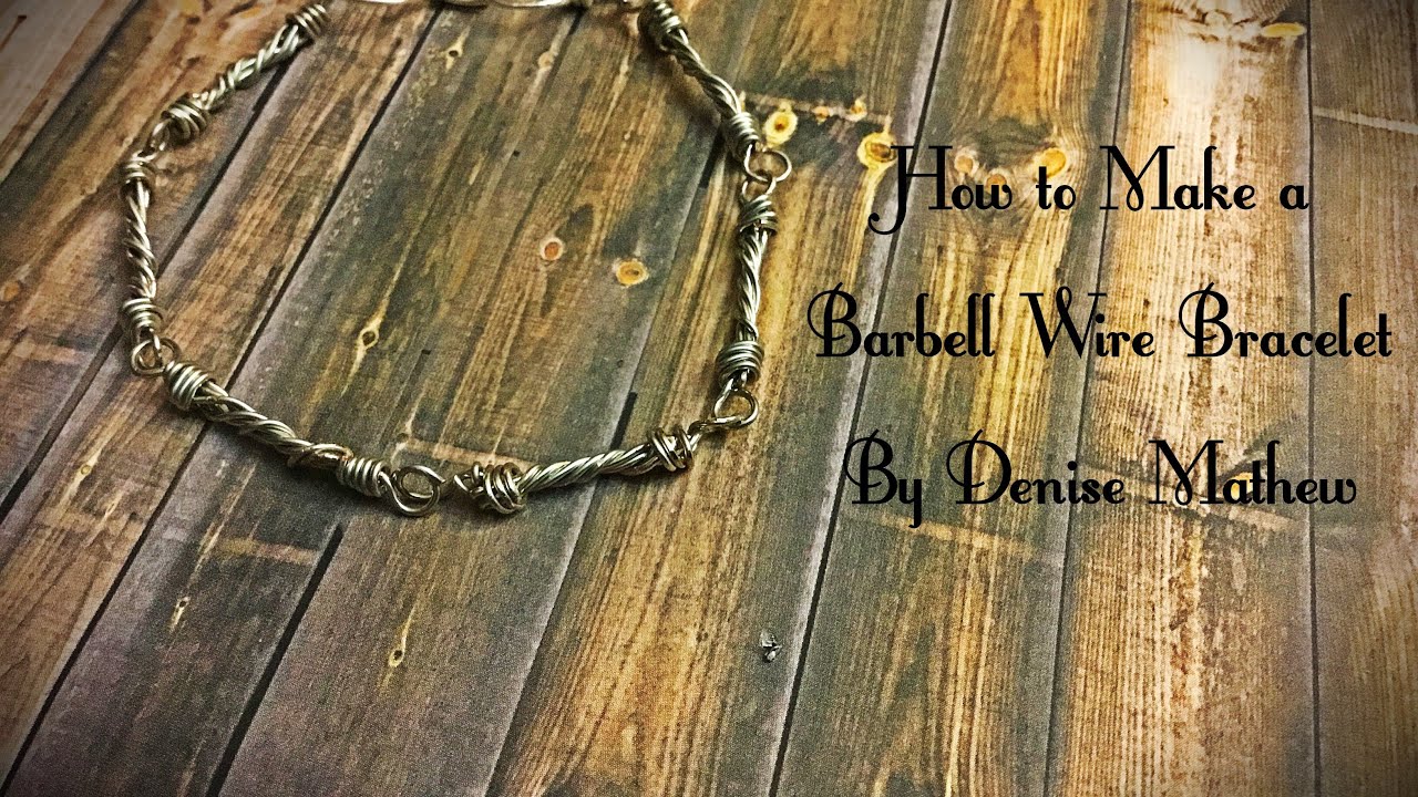 How to Make a Barbell Wire Chain Link Unisex Bracelet By Denise Mathew ...