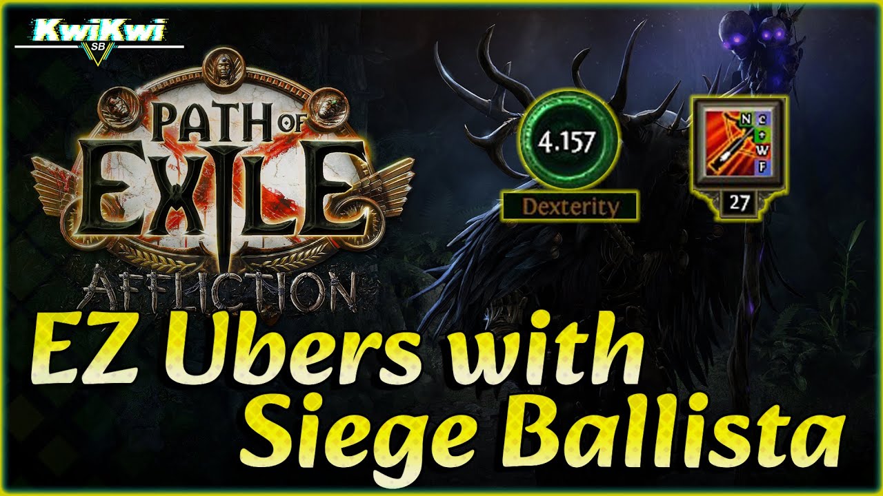 Path of Exile [PoE] 3.23 - EZ Ubers with Siege Ballista - YouTube