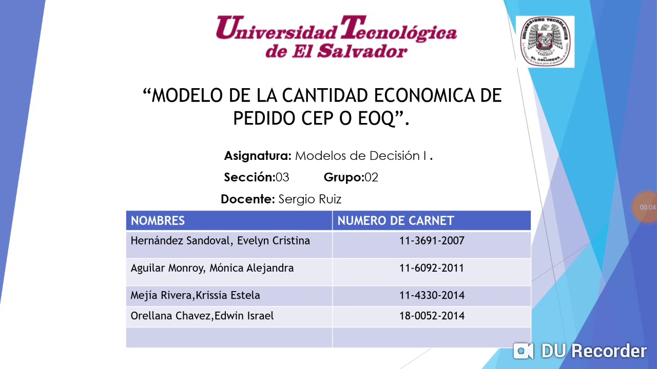 Modelo de la cantidad Económica de Pedido CEP O EOQ - YouTube
