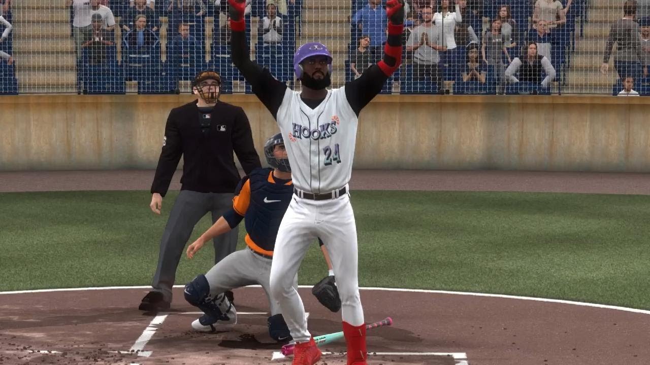 1st CAREER DOUBLE-A HR! MLB The Show 24 Road To The Show EP2 - YouTube