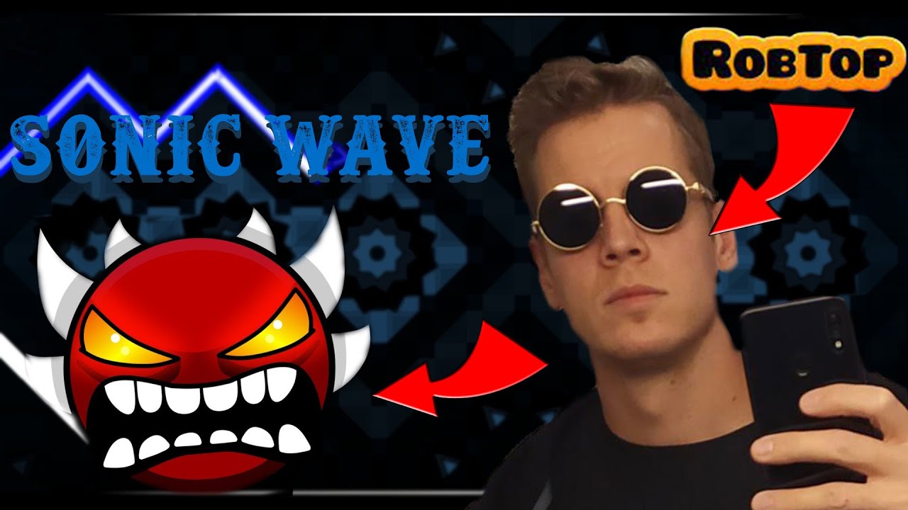 SONIC WAVE|GEOMETRY DASH - EXTREME DEMON! - YouTube