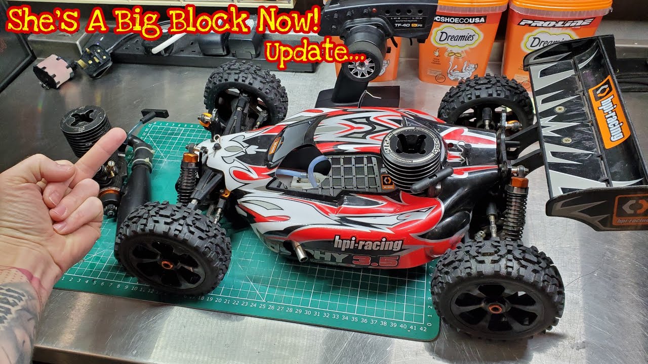 Hpi Trophy engine swap, Update. Big block swap! - YouTube