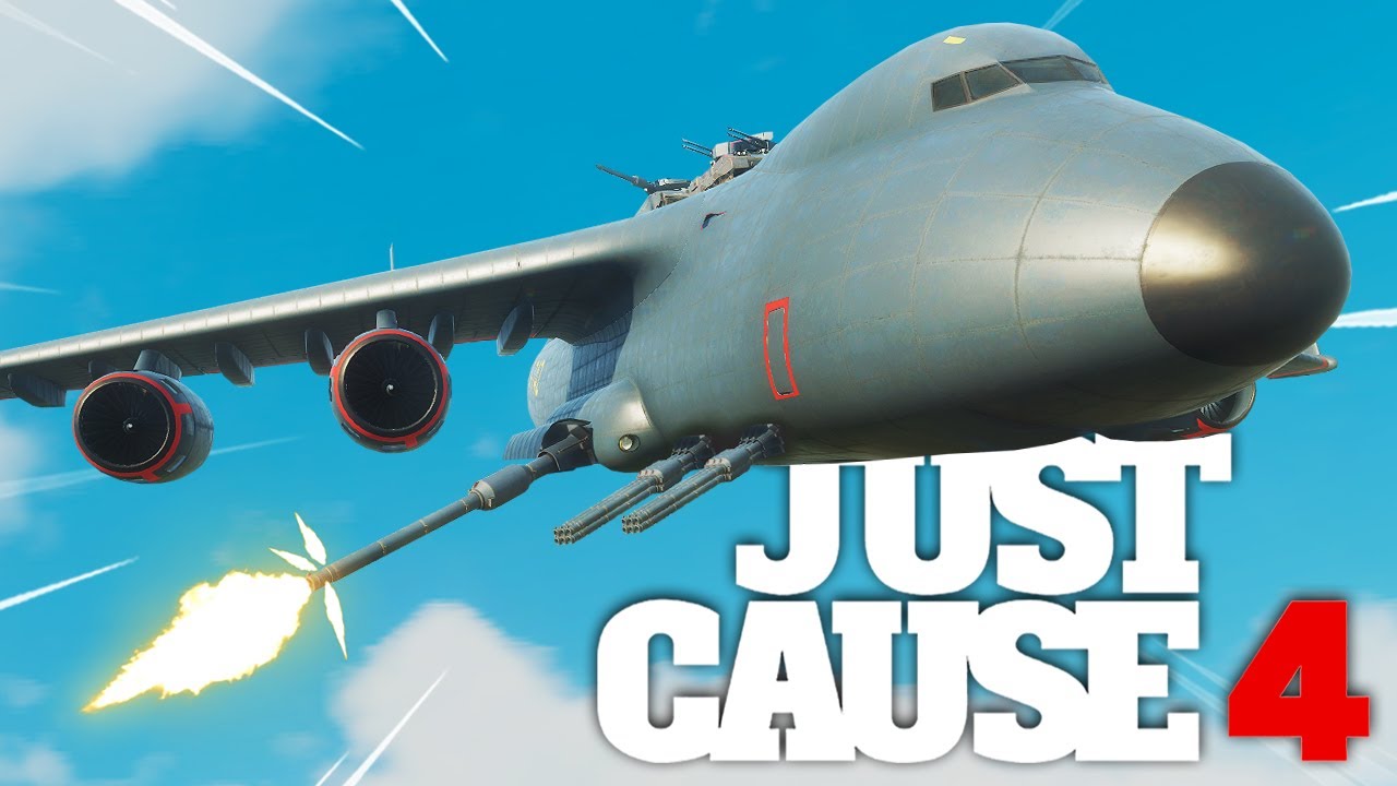 AC-130 GUNSHIP CARGO PLANE CHALLENGE Just Cause 4 - YouTube