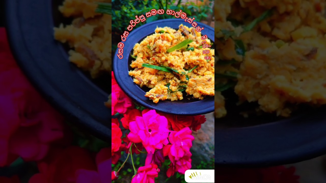 Even like this, you can eat lentil sambola and rice until your stomach ...