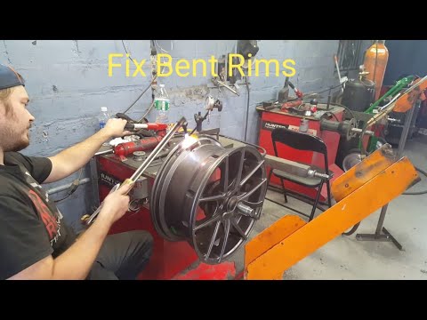 HOW BENT RIMS ARE FIXED PART 1 TUTORIAL - YouTube