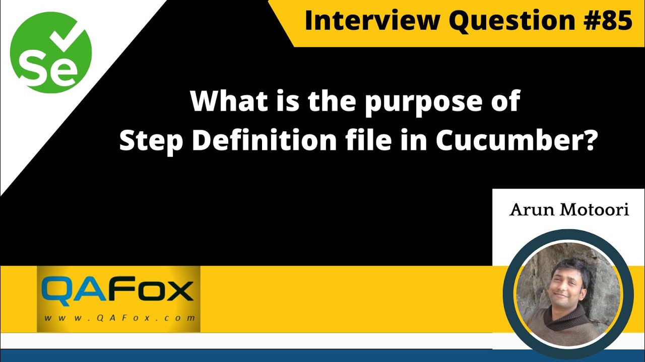 What Is The Purpose Of Step Definition File In Cucumber Selenium