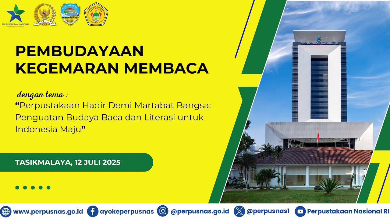 PEMBUDAYAAN KEGEMARAN MEMBACA KOTA TASIKMALAYA - YouTube