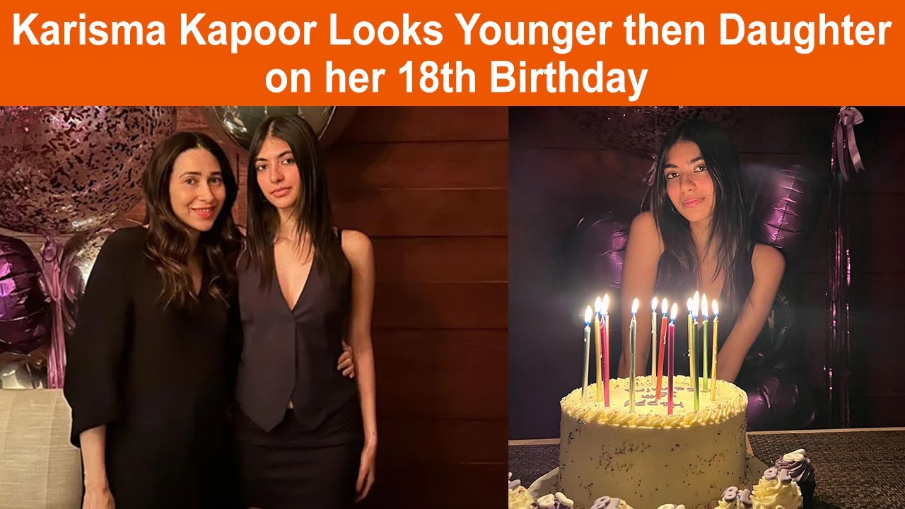 48 Years old Karishma Kapoor Looks Younger then her Daughter Samaira on ...