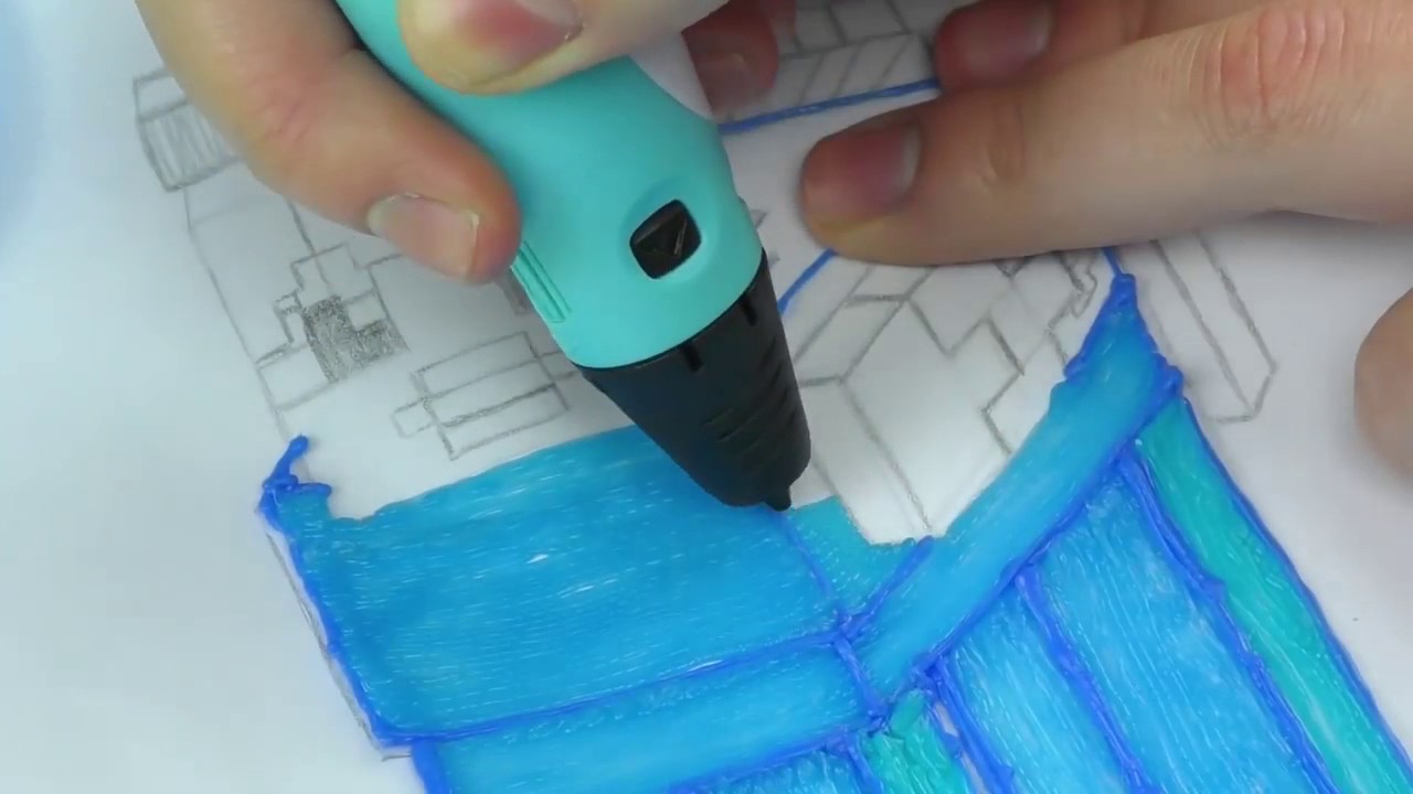 Minecraft Style 3D Pen Drawing for Kids - YouTube