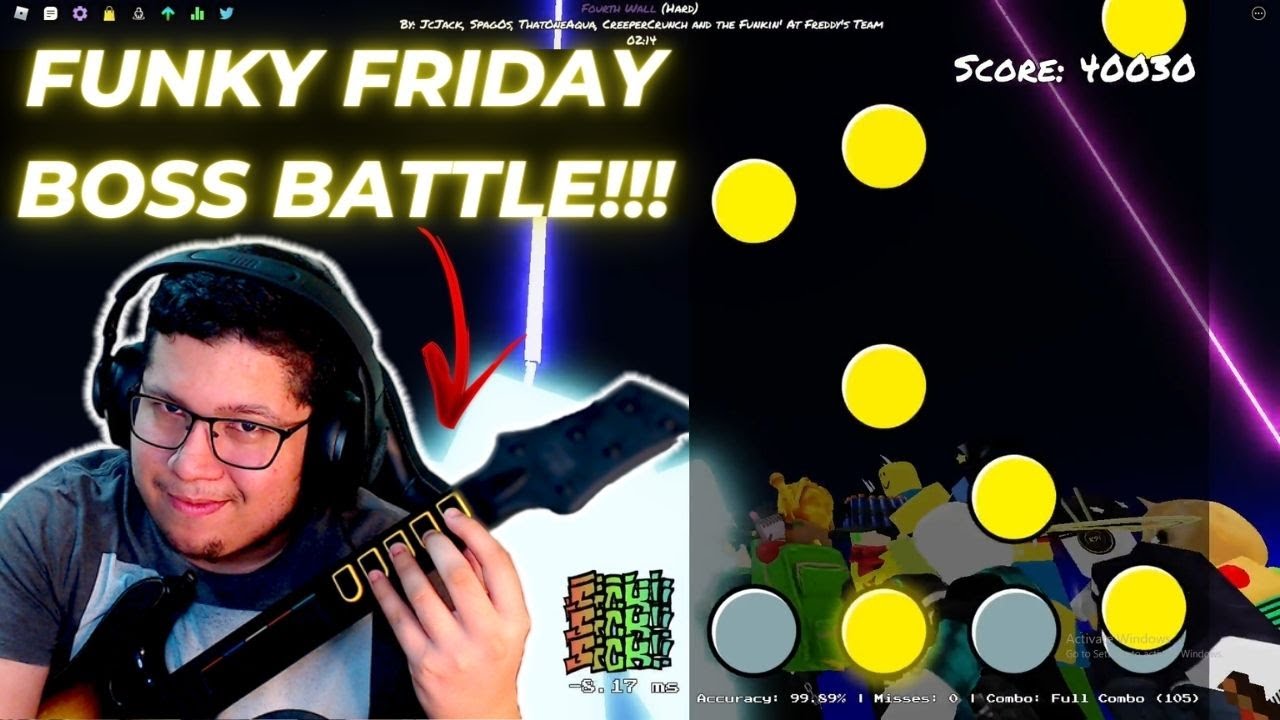 FUNKY FRIDAY BOSS BATTLE UPDATE FULL COMBO ON GUITAR HERO CONTROLLER ...