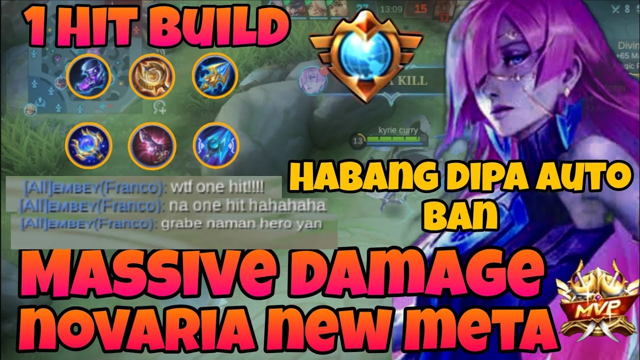 NOVARIA ONE HIT BUILD PATI KAKAMPI DI MAKAPANIWALA SA DAMAGE | NOVARIA ...