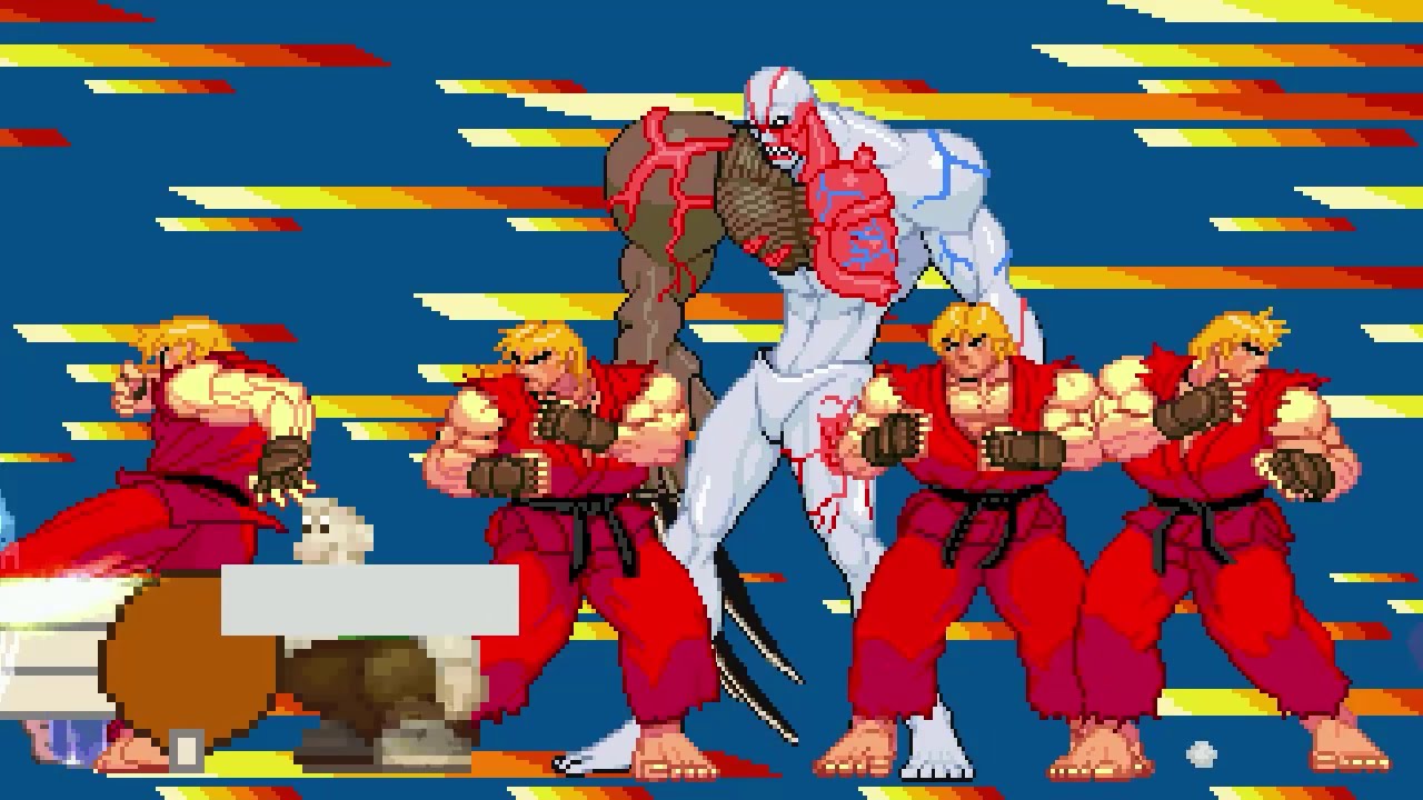 AN Mugen #290: Wallace & Rox Howard Clones VS Biohazard & Worms Army ...