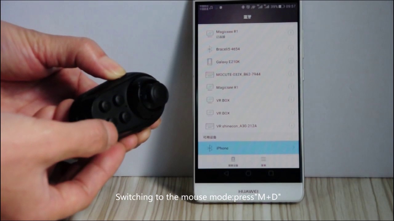 Magicsee R1 Bluetooth Remote Controller Gamepad for Vr Glasses - YouTube