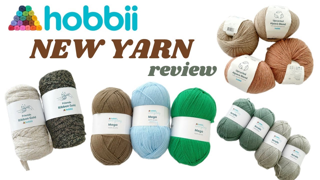 NEW YARNS FROM HOBBII | YARN REVIEW | CROCHET BY BEV - YouTube