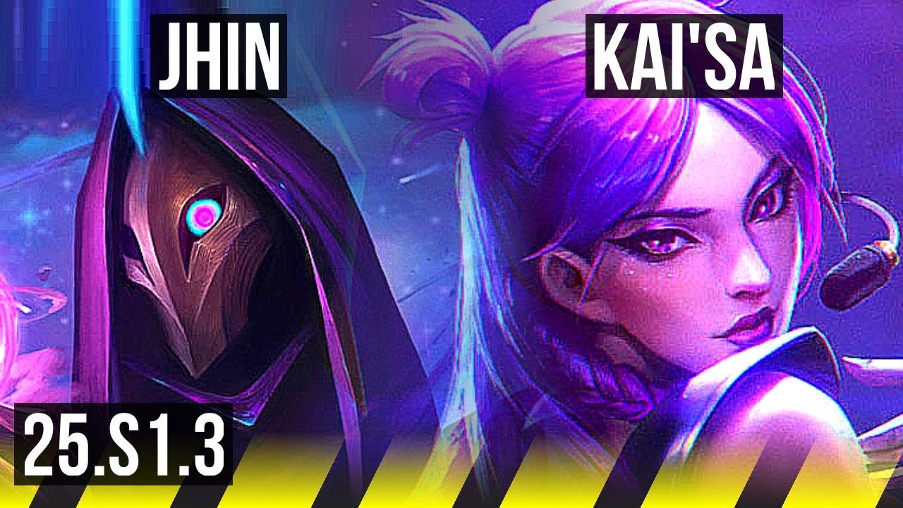 JHIN & Karma vs KAI'SA & Pyke (ADC) | 800+ games | KR Master | 25.S1.3 ...