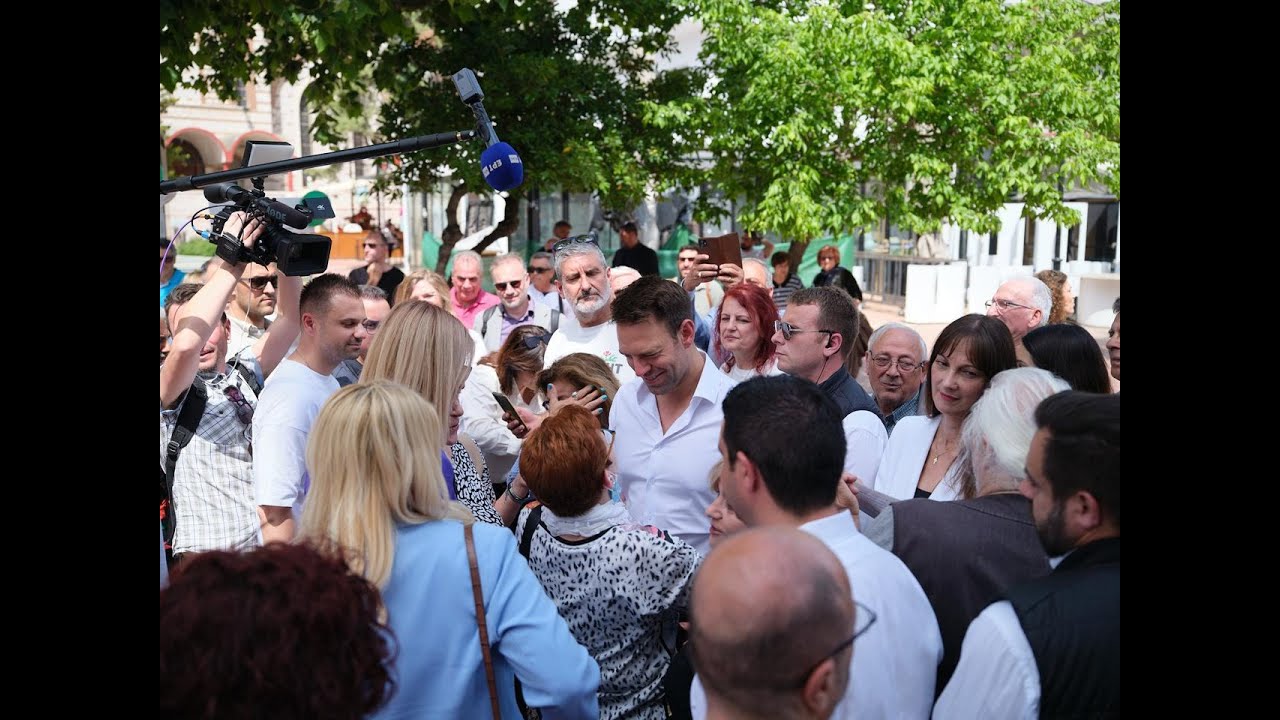 Περιοδεία του Προέδρου του ΣΥΡΙΖΑ-ΠΣ, Στέφανου Κασσελάκη στον Εύοσμο ...