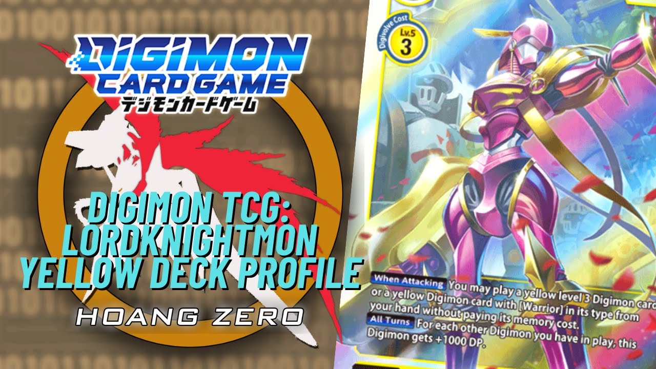 Digimon TCG: Lordknightmon Yellow Deck Profile + Gameplay (BT5 ENG ...