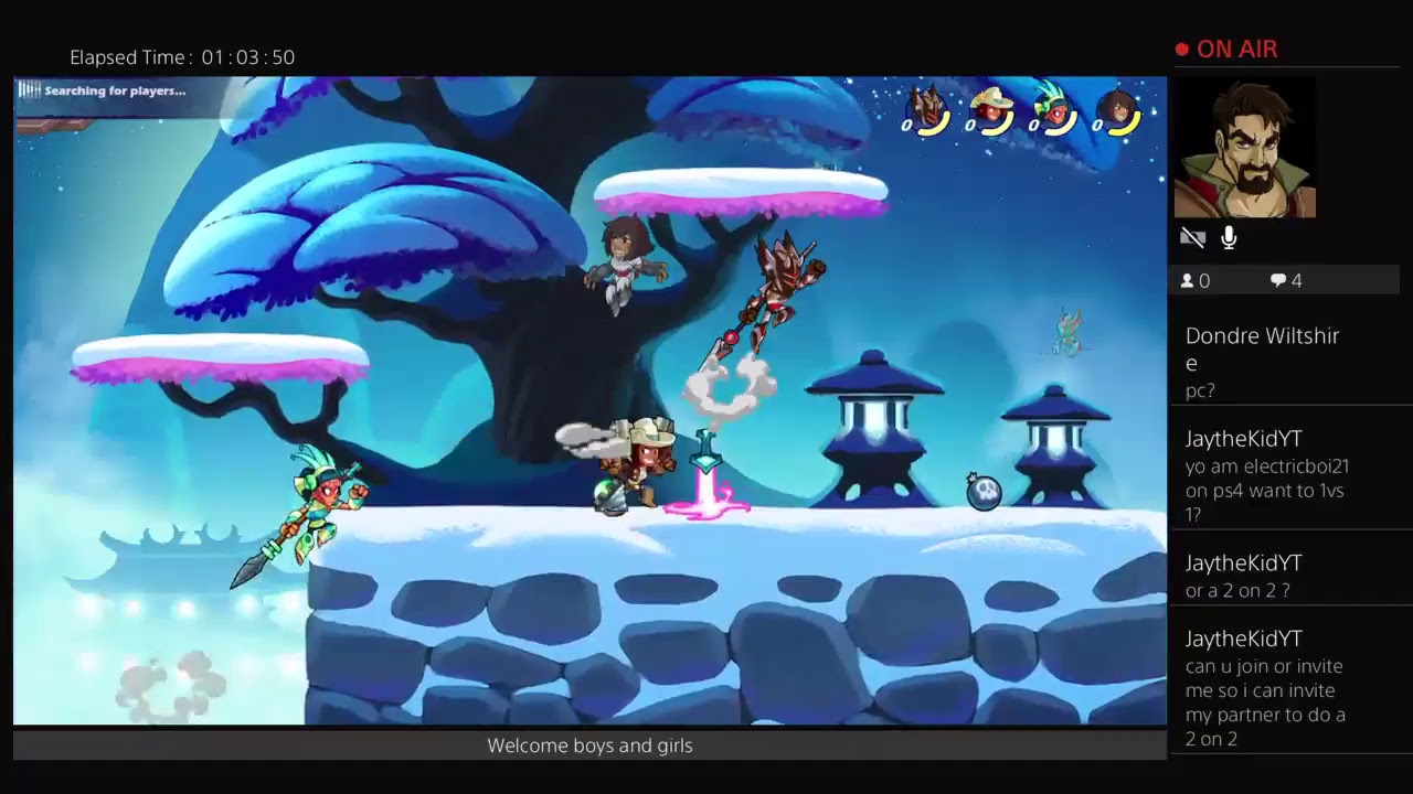 Live stream free for all viewer lobby Brawhalla Gameplay - YouTube